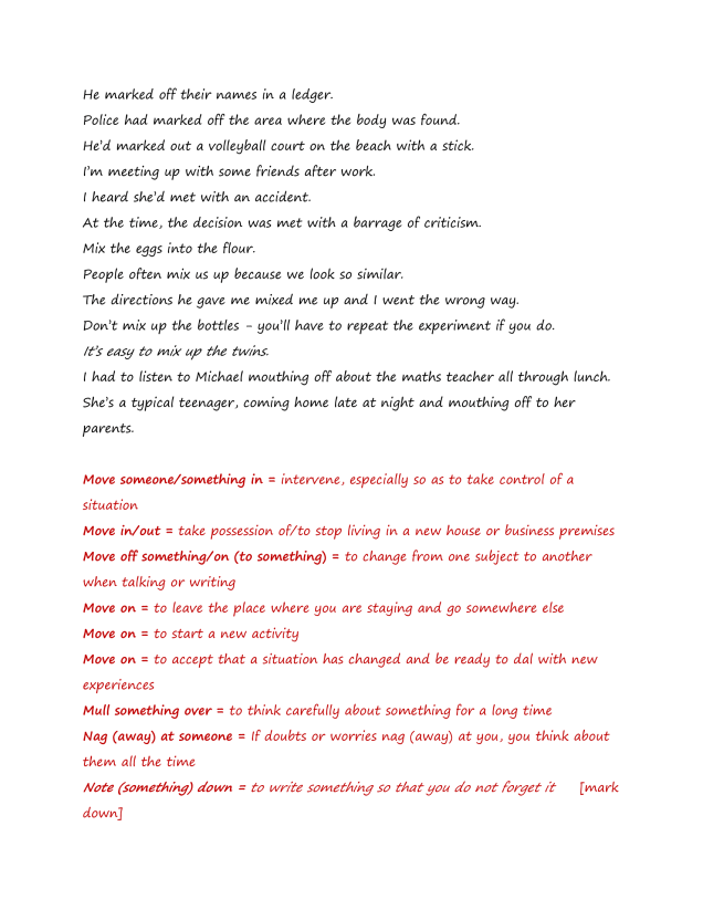 [Printable] Phrasal Verb List pdf – part 4 – Shi-Lei Wang – Language ...