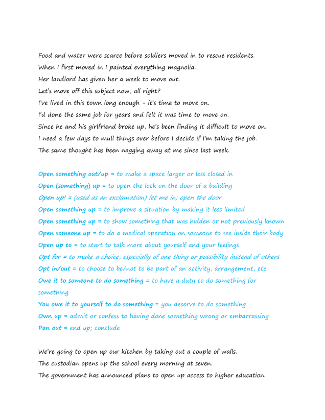 [Printable] Phrasal Verb List pdf – part 4 – Shi-Lei Wang – Language ...